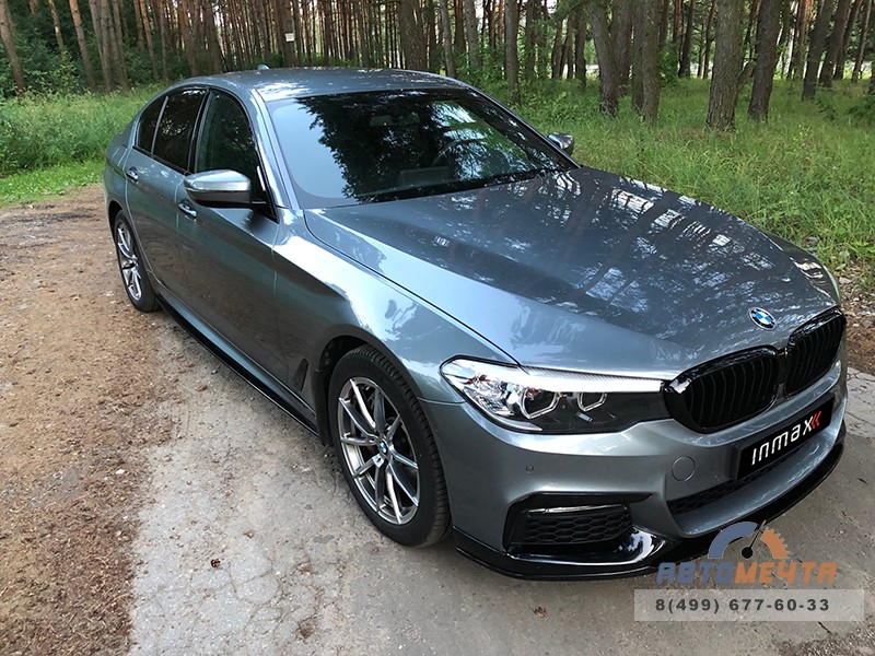 Сплиттер BMW 5-series (G30) в стиле M-Performance (ЧЕРНЫЙ ЛАК, OEM ...