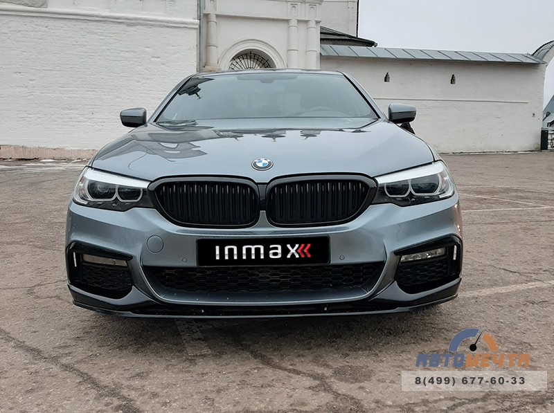Сплиттер BMW 5-series (G30) в стиле M-Performance (ЧЕРНЫЙ ЛАК, OEM ...